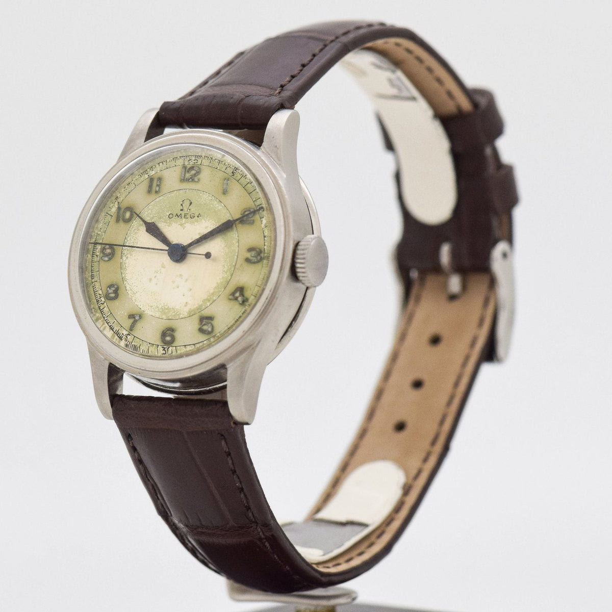 1938 Vintage Omega WWII-era Military Stainless Steel Watch (# 14532 ...