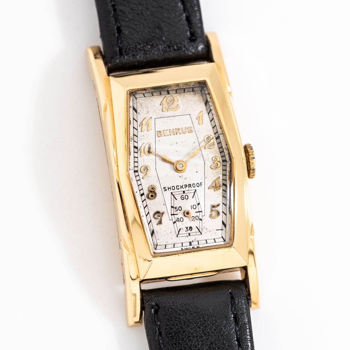 1940's Vintage Benrus "Curvex" Style 10K Gold Filled Watch (# 15682 ...