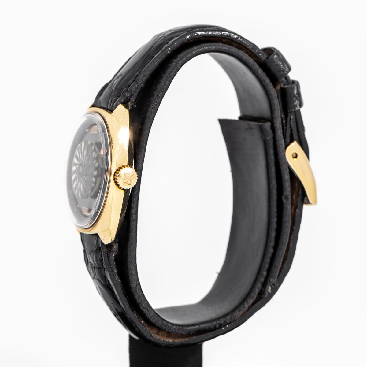 1990's Vintage Ladies Ernest Borel Cocktail Watch in 18k Yellow Gold o ...