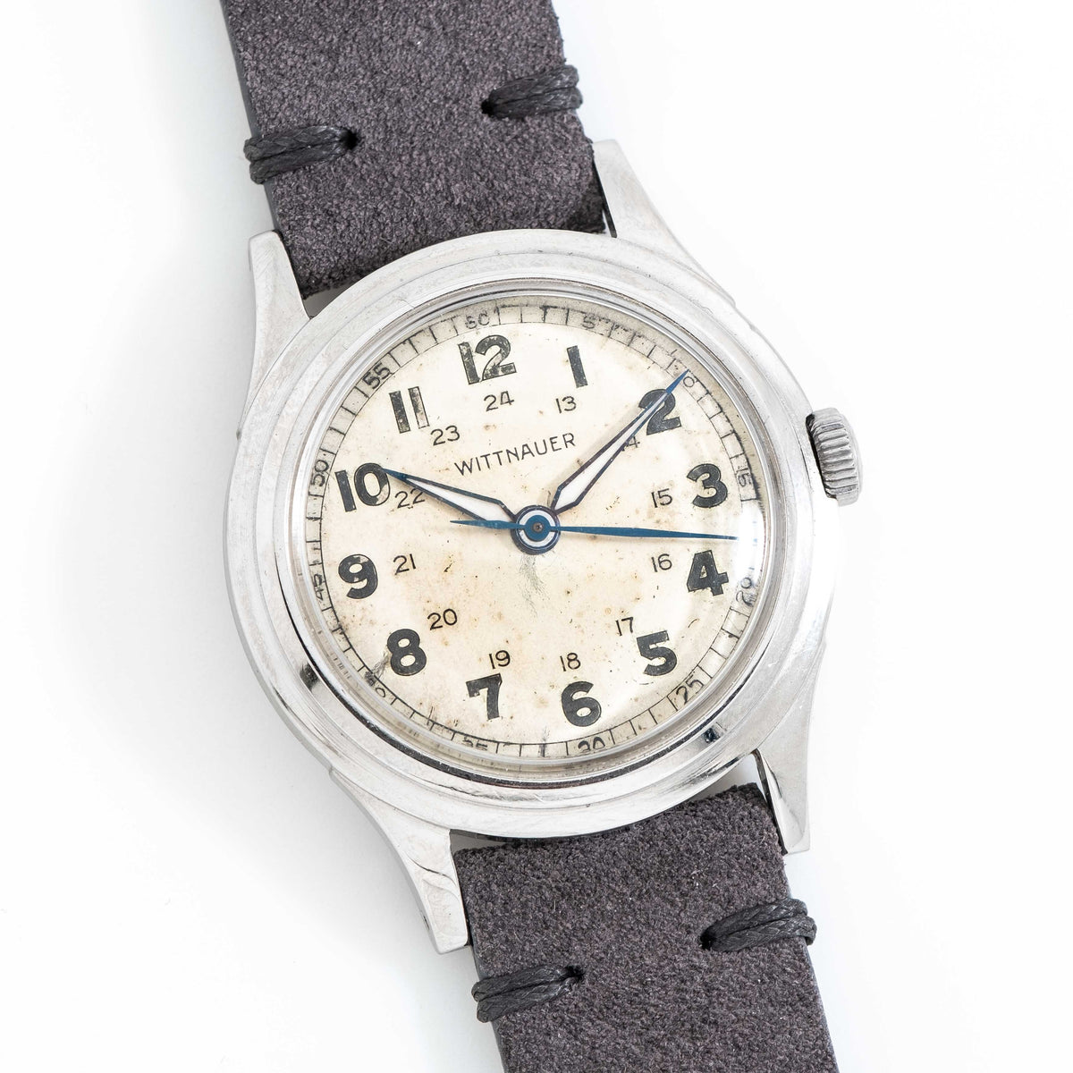 1940's Vintage Wittnauer WWII Military Watch in Stainless Steel (# 143 ...