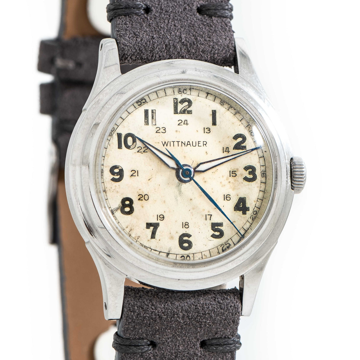 1940's Vintage Wittnauer WWII Military Watch in Stainless Steel (# 143 ...