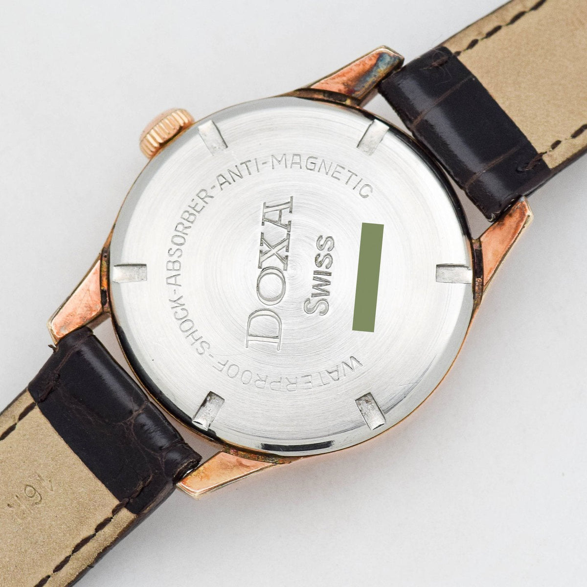 1960's Vintage Doxa 14k Rose Gold Filled & Stainless Steel Watch (# 14 ...