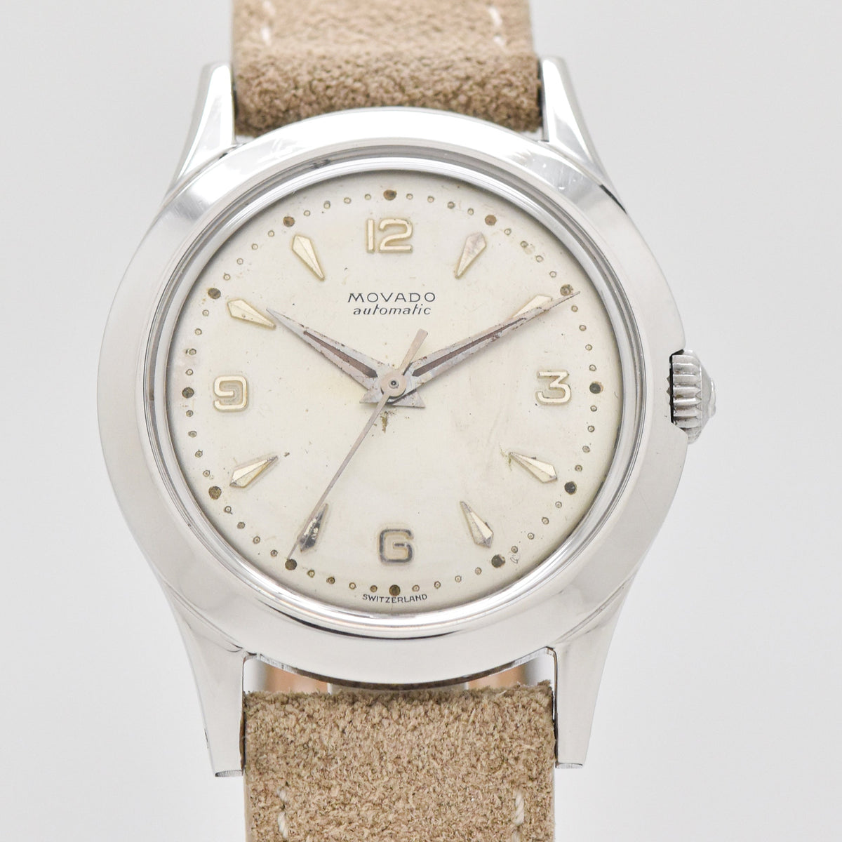 1970's Vintage Movado Reference 1211 Stainless Steel Watch (# 14540 ...